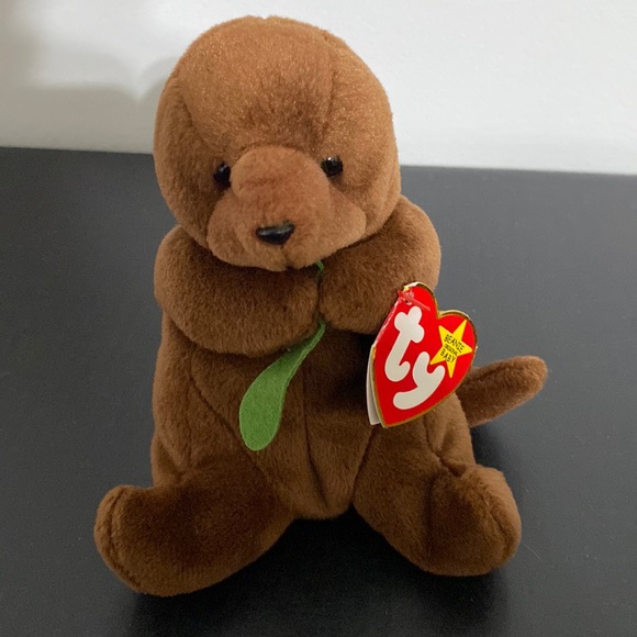 Ty | Toys | Nwt Ty Seaweed Beanie Babies Plush Vintage Rare Otter ...